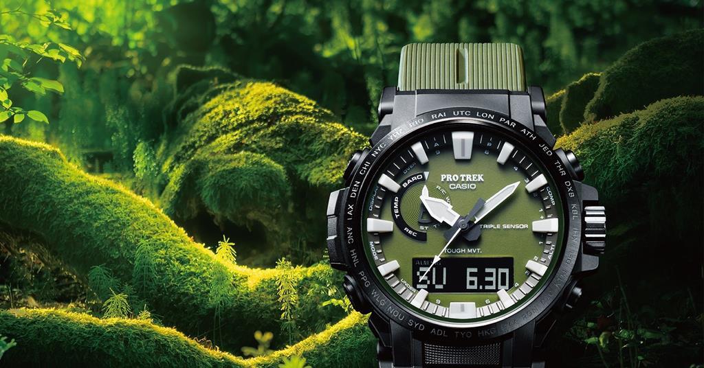 Casio presents its first outdoor watch made with biomass plastics ...