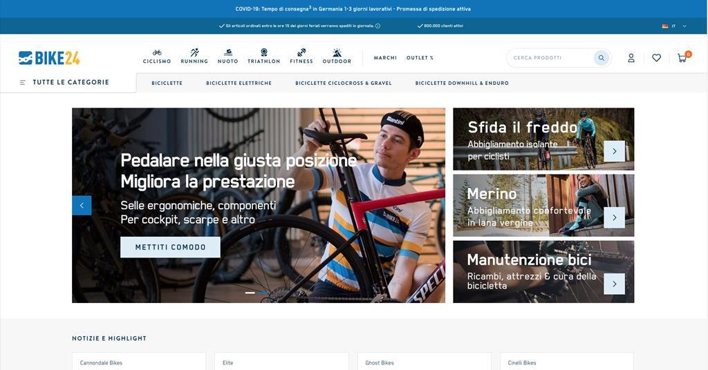 Bike24 launches online shops in Italy and France | News briefs ...